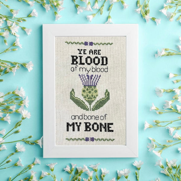 Blood and Bone Cross Stitch Pattern – Forbidden Fiber Co